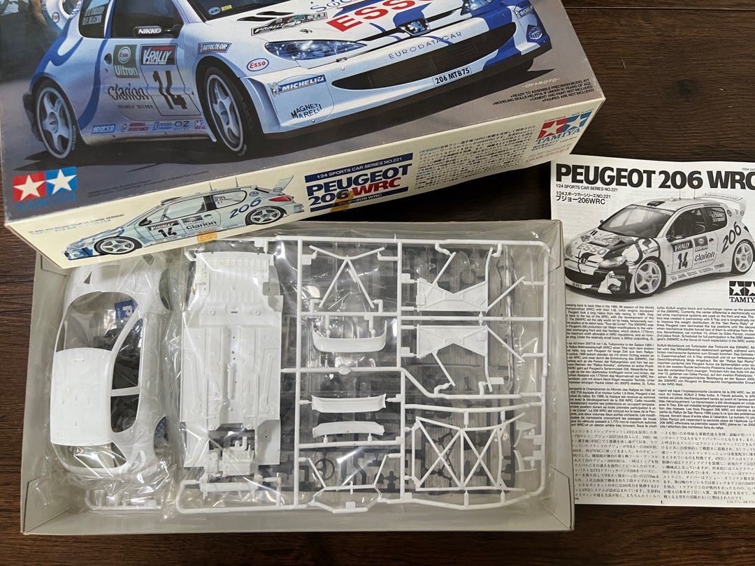 Tamiya Peugeot 206 WRC, 興趣及遊戲, 玩具 & 遊戲類 - Carousell