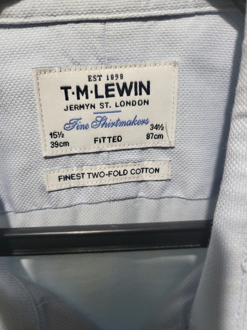 TM Lewin double cuff, Men's Fashion, Tops & Sets, Formal Shirts on ...