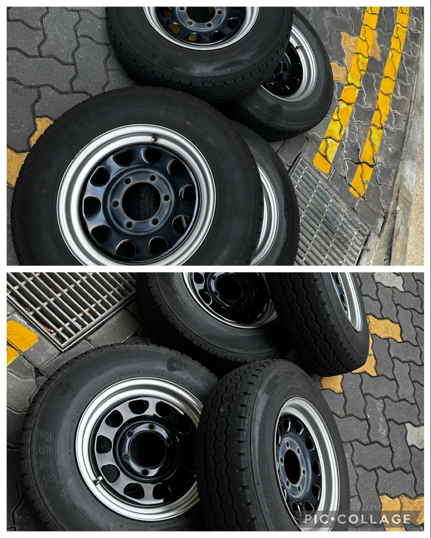 Toyota Hiace Rim with Tyre!, Car Accessories, Tyres & Rims on Carousell