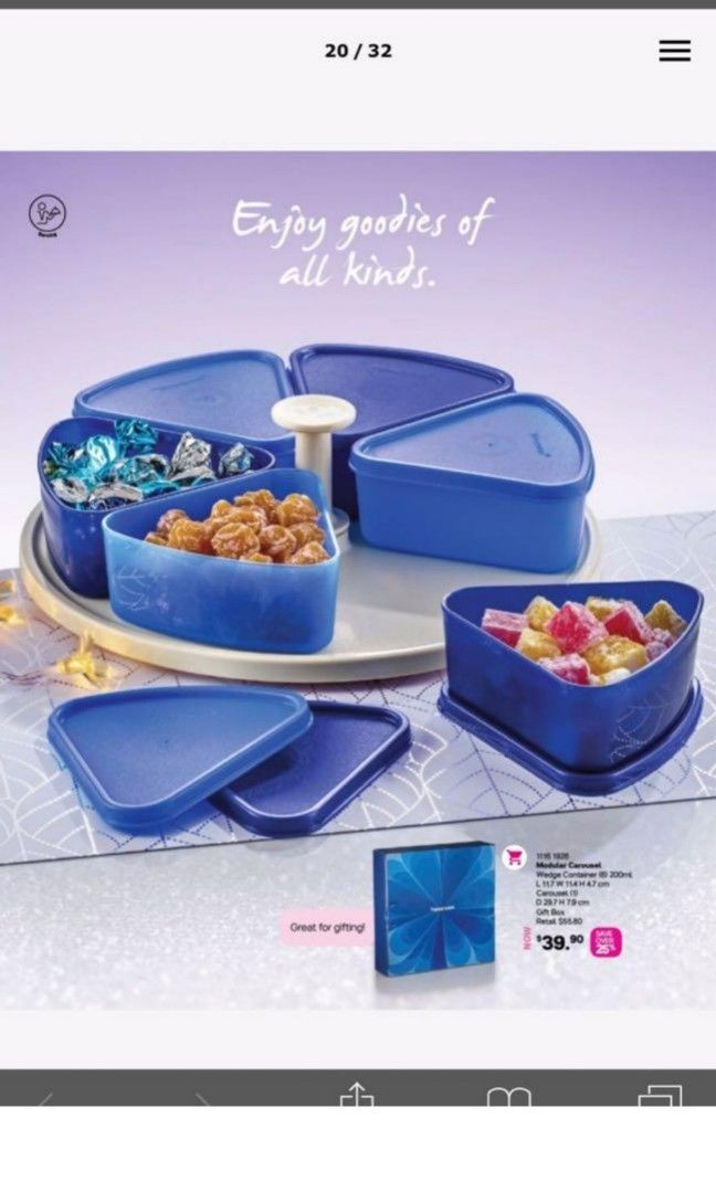 Tupperware modular carousel, Furniture & Home Living, Kitchenware ...