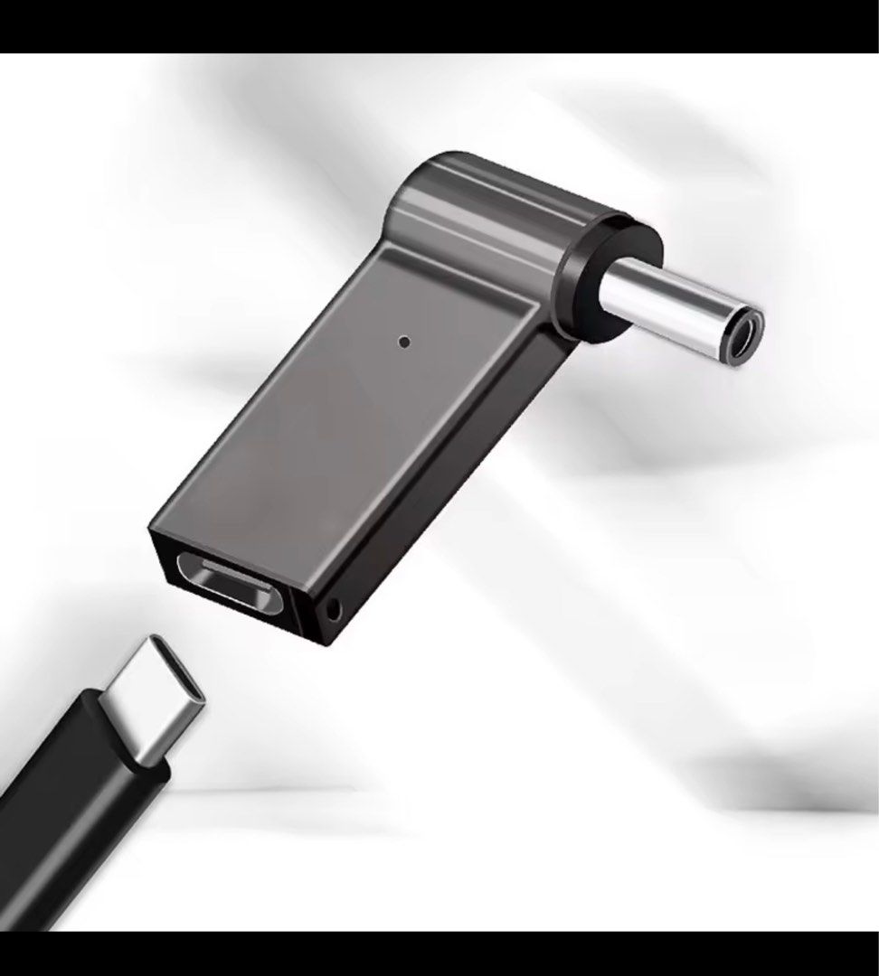 DC to USB Type-C power converter adapter for charging HP laptops ...
