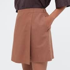 Uniqlo Linen Blend Skorts (Reddish brown), Women's Fashion, Bottoms ...
