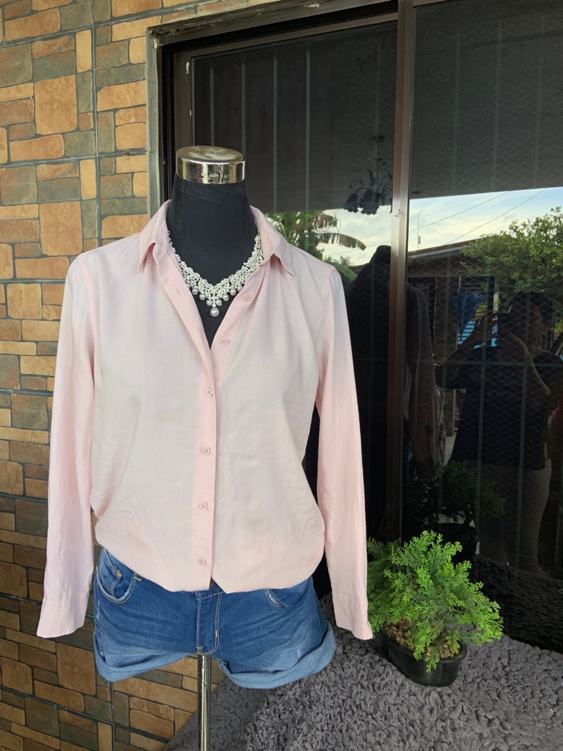 Uniqlo Pink Top, Women's Fashion, Tops, Longsleeves on Carousell