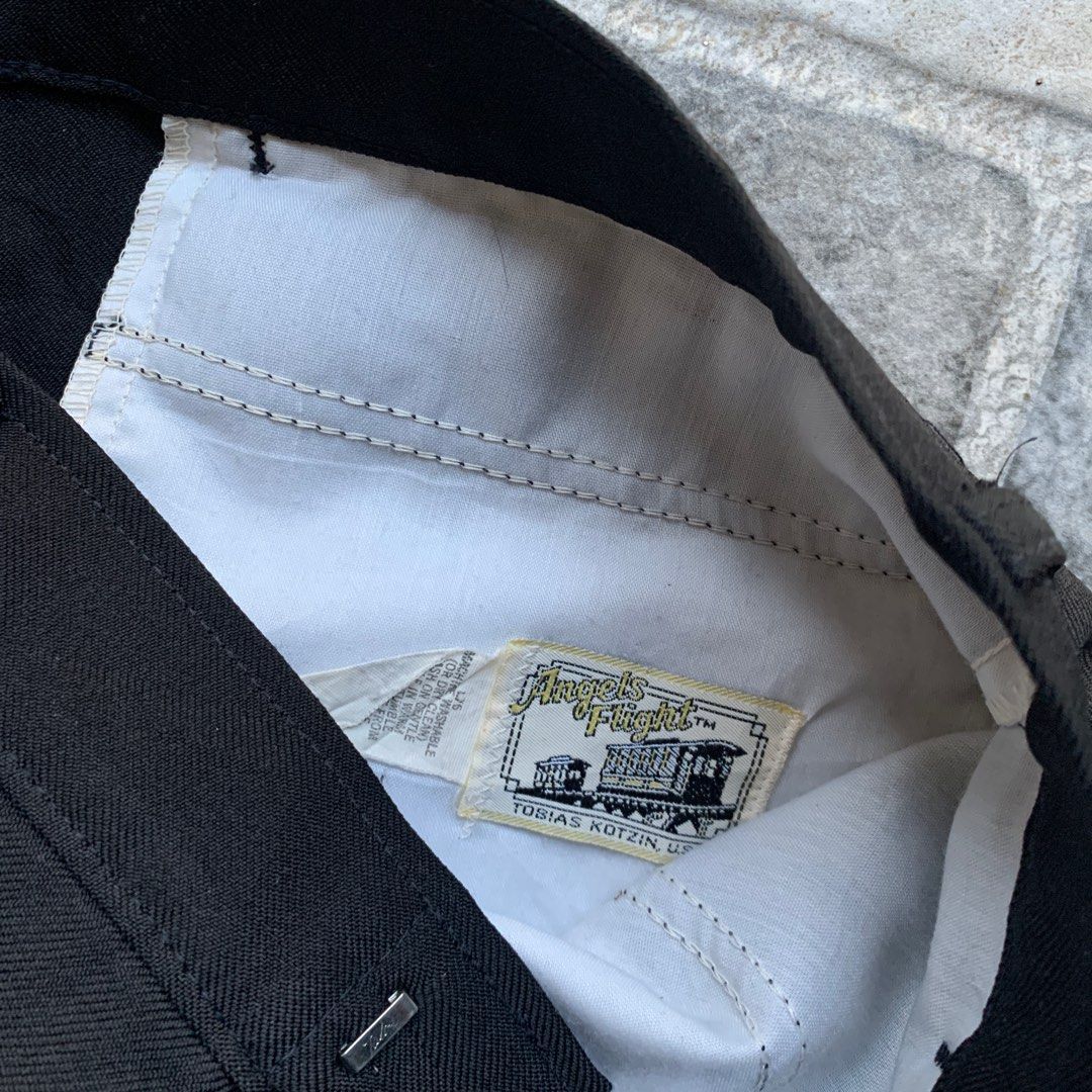 Vintage 70s Angels Flight Black Flared Bootcut Trousers, Men's Fashion ...