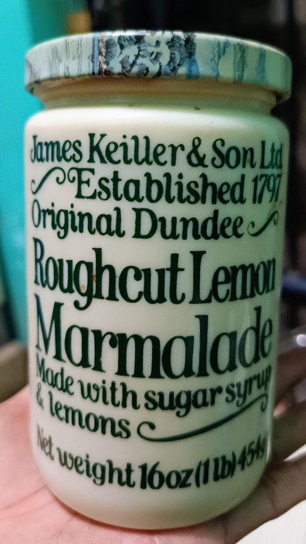 Vintage James Keiller & Son Lemon Marmalade Milk Glass Jar and Lid on ...