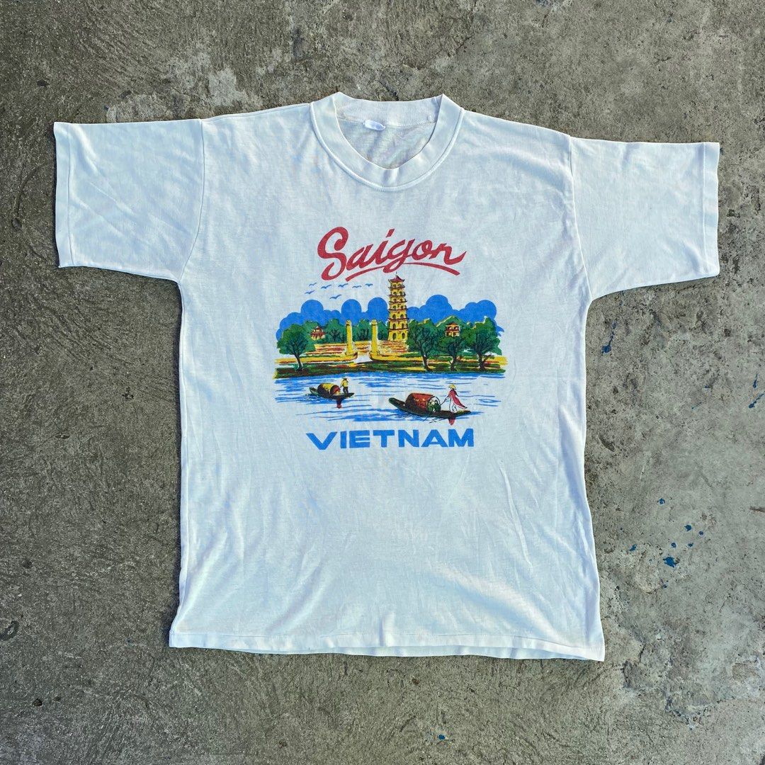 Vintage Saigon, Vietnam Souvenir Tee, Men's Fashion, Tops & Sets ...