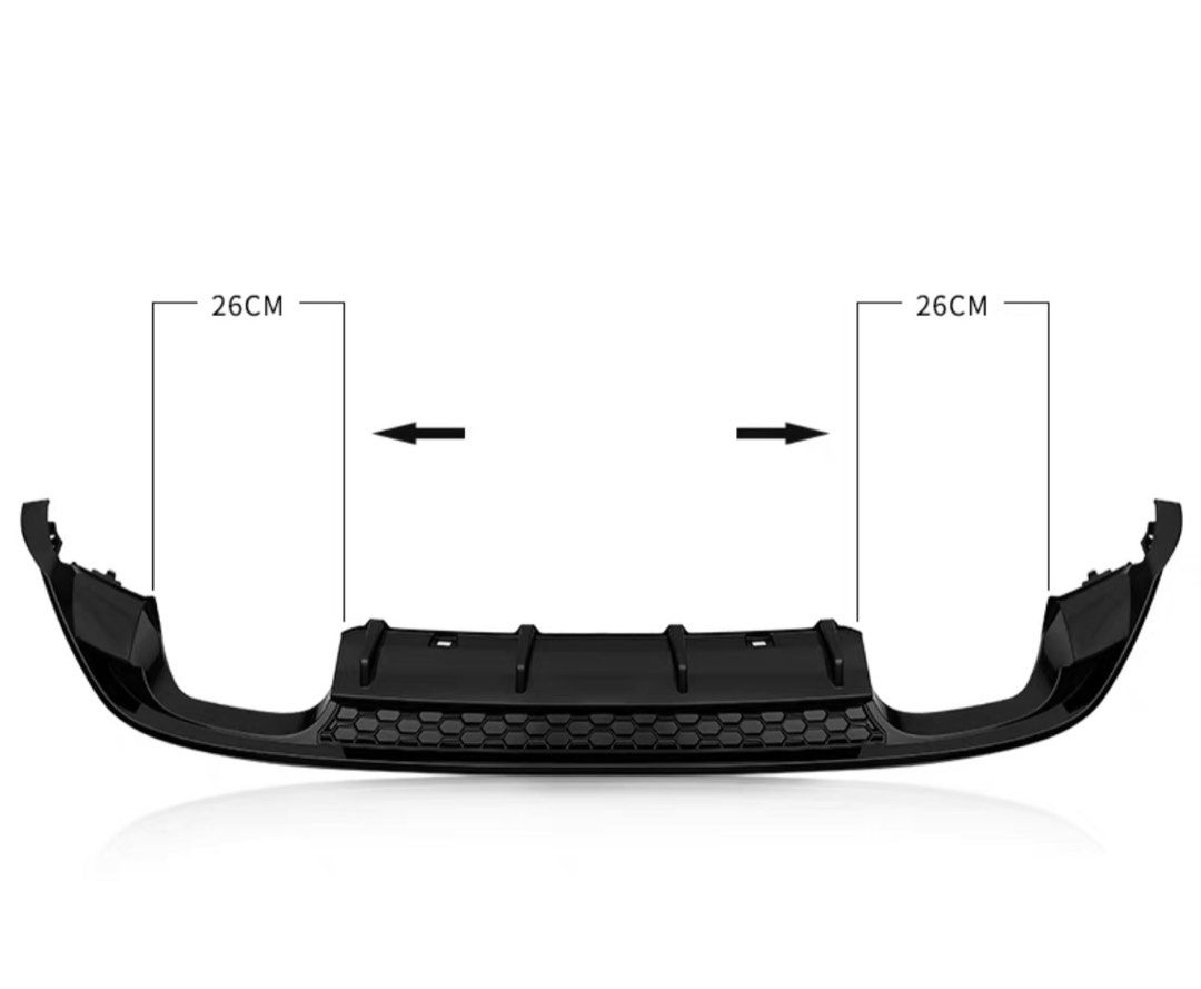 VW MK7/7.5 Golf TSI/R-Line/GTI/R Rear Diffuser, Car Accessories ...