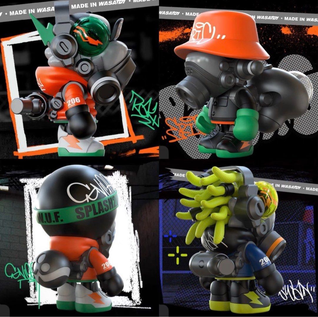 WAZZUPBABY SPLASH206 POPMART Full set / single blind box / Able to ...