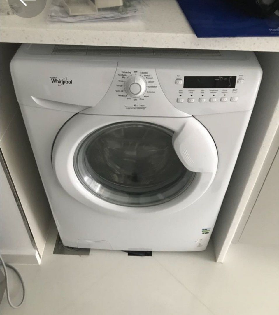 Whirlpool AWF6412S 6kg 1200rpm Slim Front-Loading Washer-Dryer, TV ...