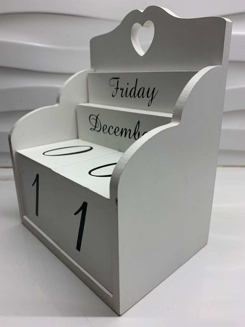 Wooden Date Blocks, Desk Calendar Wooden Calendar Blocks Desktop ...