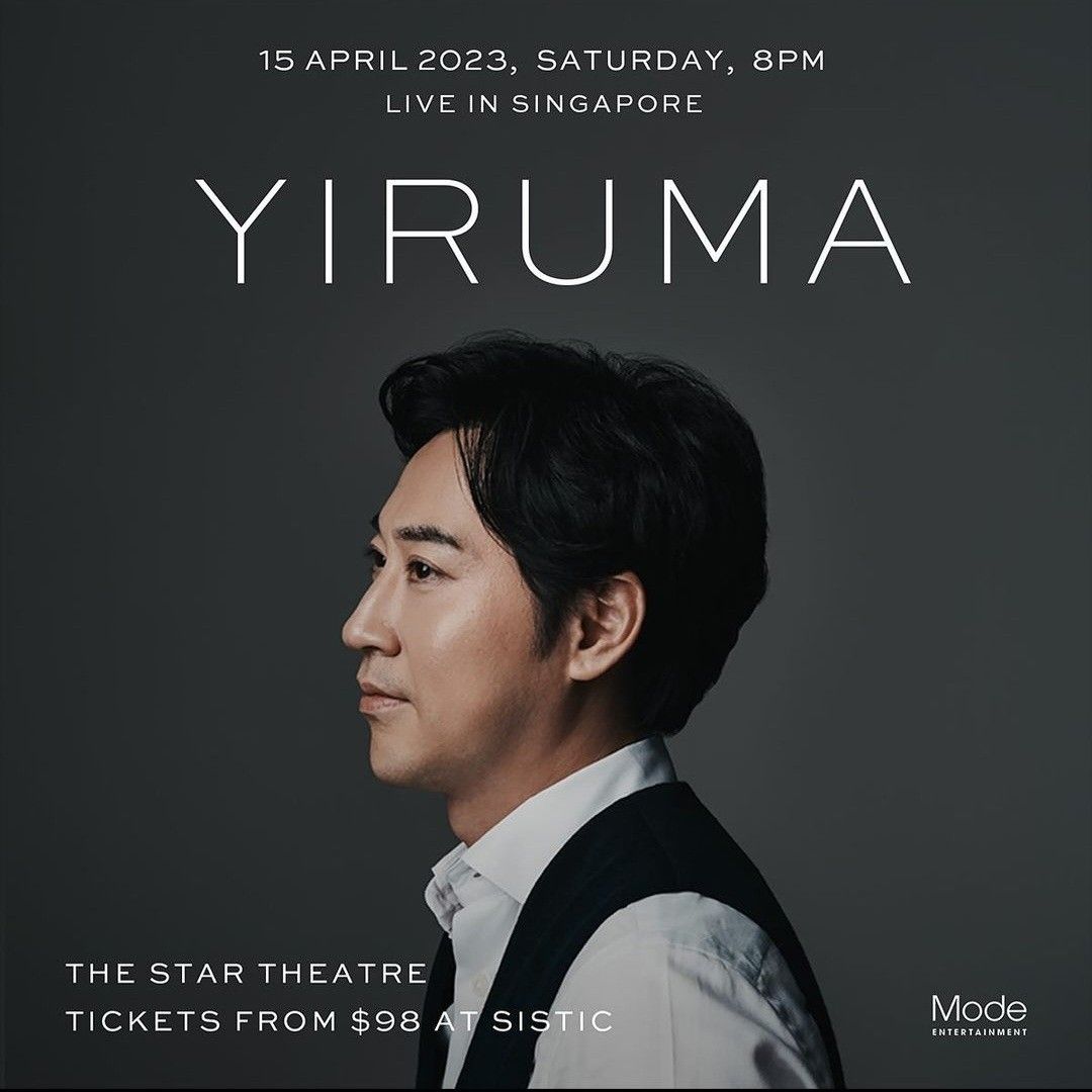 Yiruma Concert in singapore 2023 ticket, Tickets & Vouchers, Event Tickets on Carousell