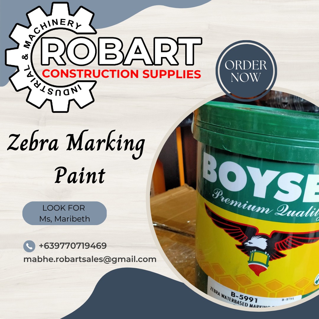 Zebra Marking Paint, Commercial & Industrial, Construction Tools & Equipment on Carousell