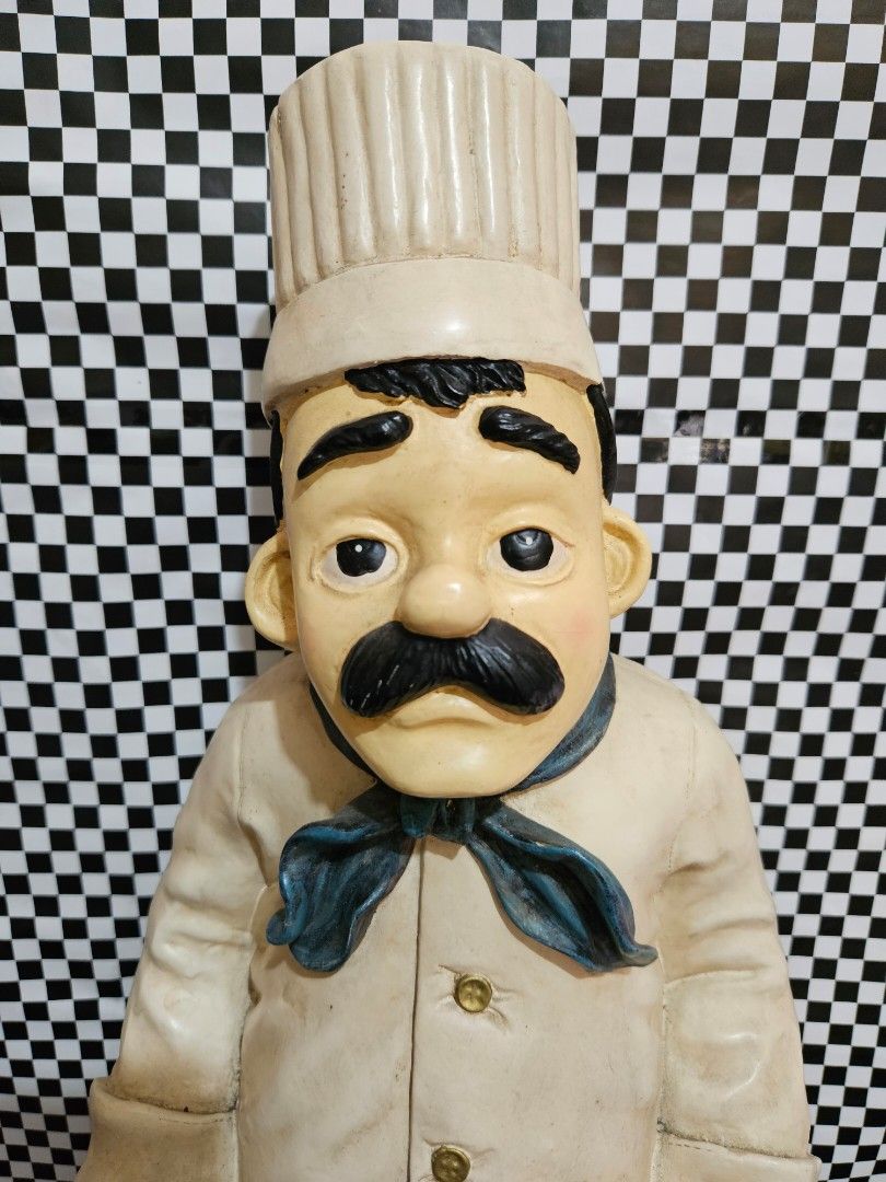 22" Tall Vintage Chef Statue on Carousell