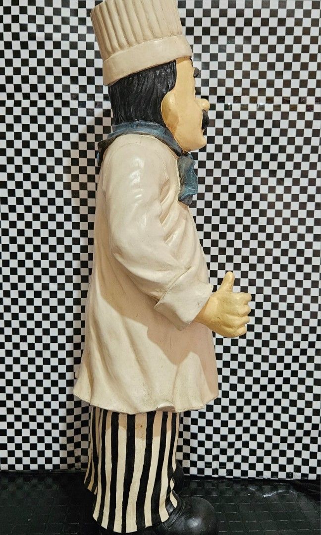 22" Tall Vintage Chef Statue on Carousell