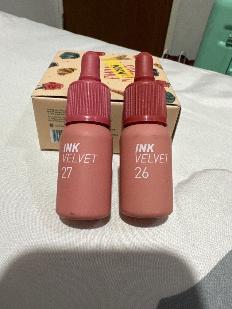 (2pcs) Peripera Ink Velvet | Nude (26 Well-Made Nude + 27 Strawberry ...