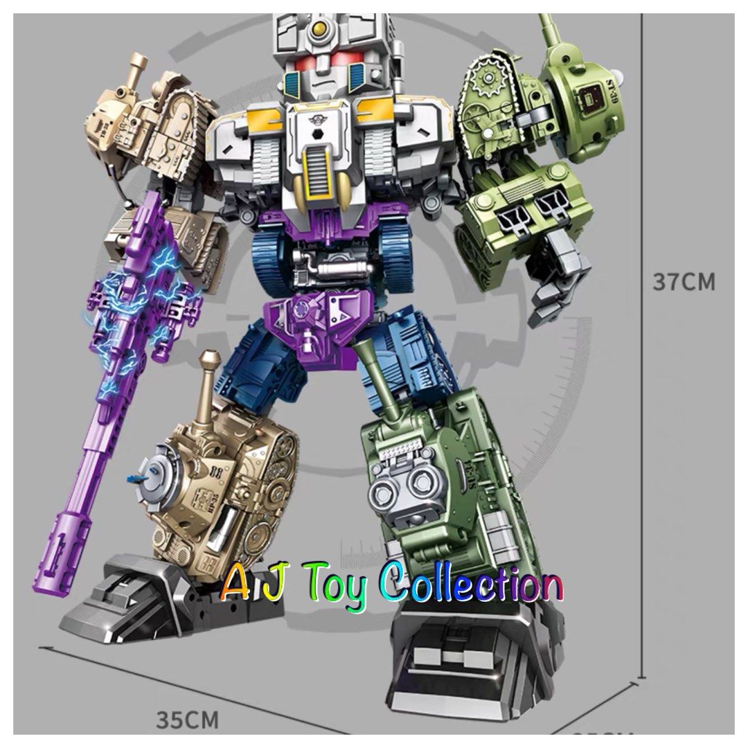 [ In Stock ] Transformers Yuexing YX XingBianZhanShen No: 8387 Tank Alliance Cute Bruticus ...