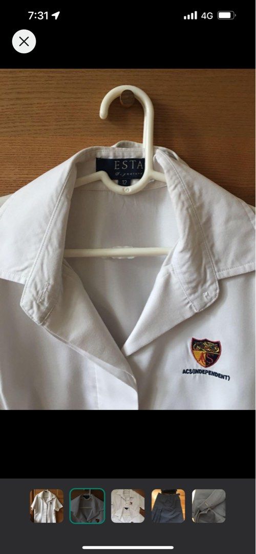 ACSI Girls Uniform Blouse Top and Skirt, Women's Fashion, Dresses ...