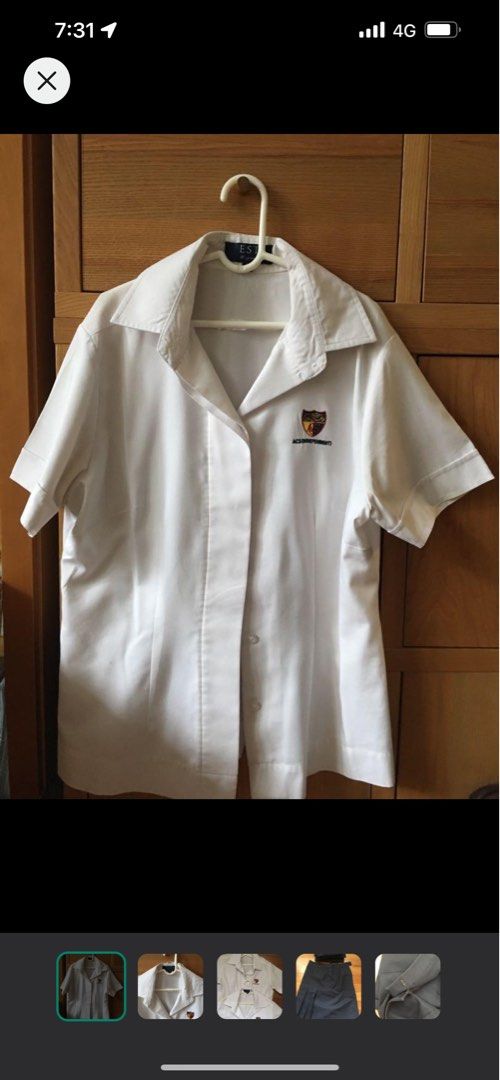 ACSI Girls Uniform Blouse Top and Skirt, Women's Fashion, Dresses ...