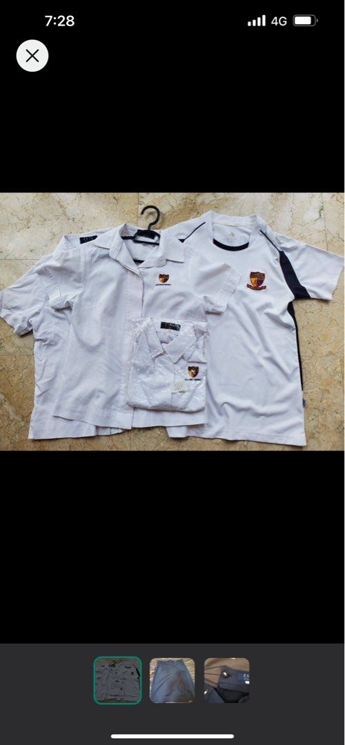 ACSI Girls Uniform Blouse Top and Skirt, Women's Fashion, Dresses ...