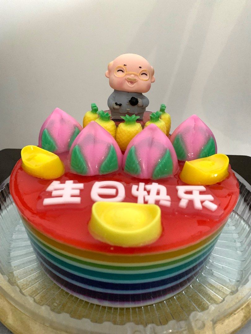 Agar Jelly Ah Gong cake, Food & Drinks, Homemade Bakes on Carousell
