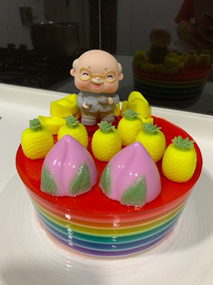 Agar Jelly Ah Gong cake, Food & Drinks, Homemade Bakes on Carousell
