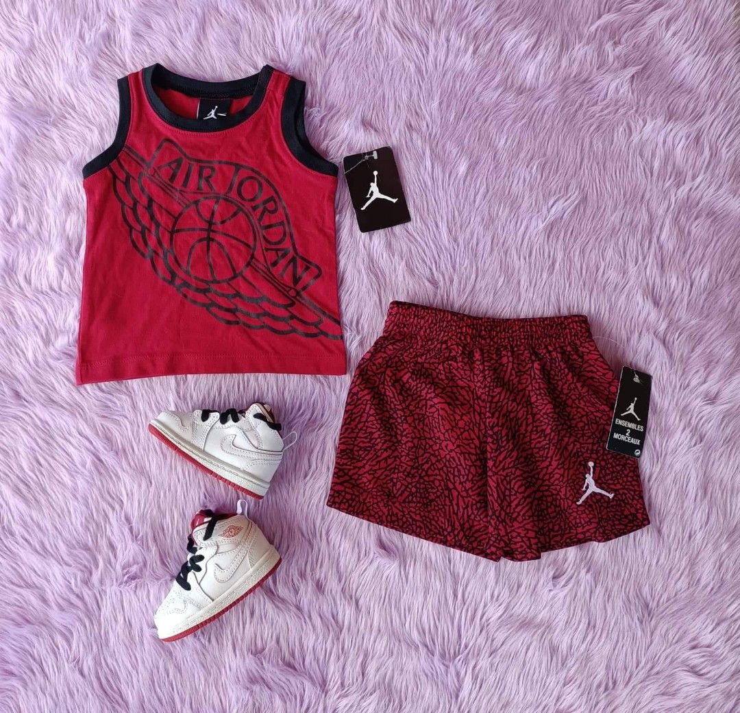 Air jordan set, Babies & Kids, Babies & Kids Fashion on Carousell