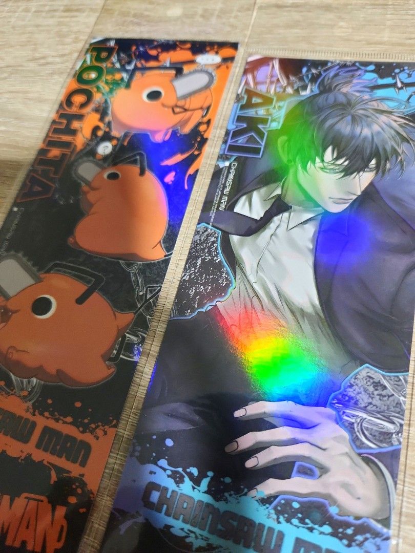 Aki pochita holo print SET chainsaw man csm, Hobbies & Toys ...
