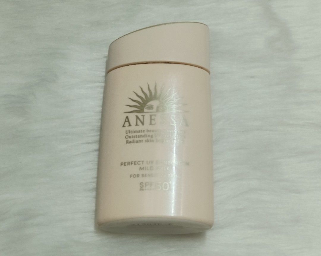 Anessa milk sunscreen (pink), Beauty & Personal Care, Face, Face Care ...