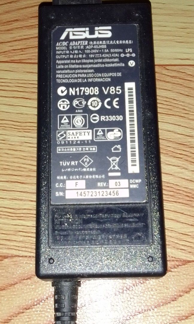 ASUS AC/DC adapter original laptop charger, Computers & Tech, Parts ...