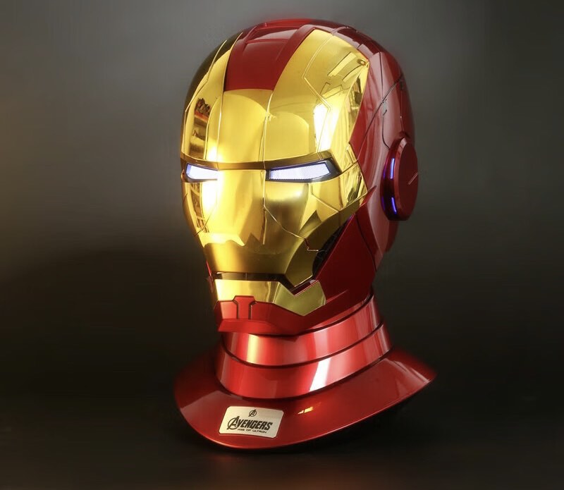 AutoKing 1:1 Iron Man MK5 helmet [Golden edition] , Hobbies & Toys ...