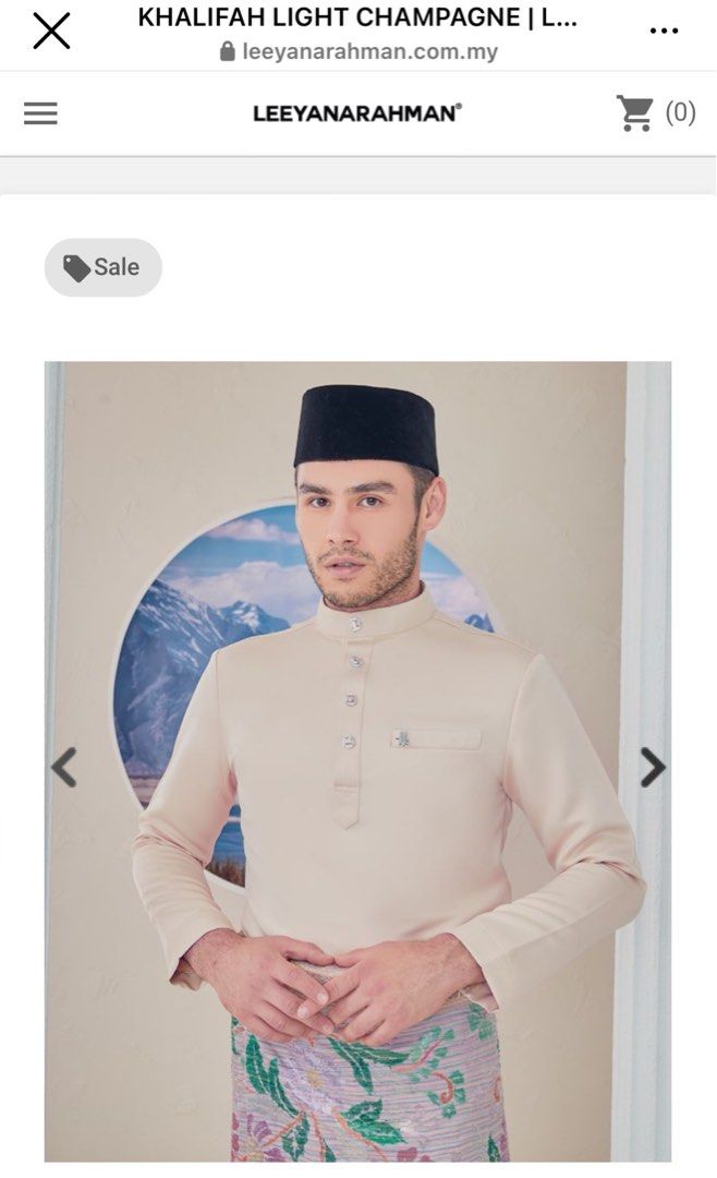 Baju Melayu/Kurung/Nikah Champagne Color , Men's Fashion, Muslim Wear ...