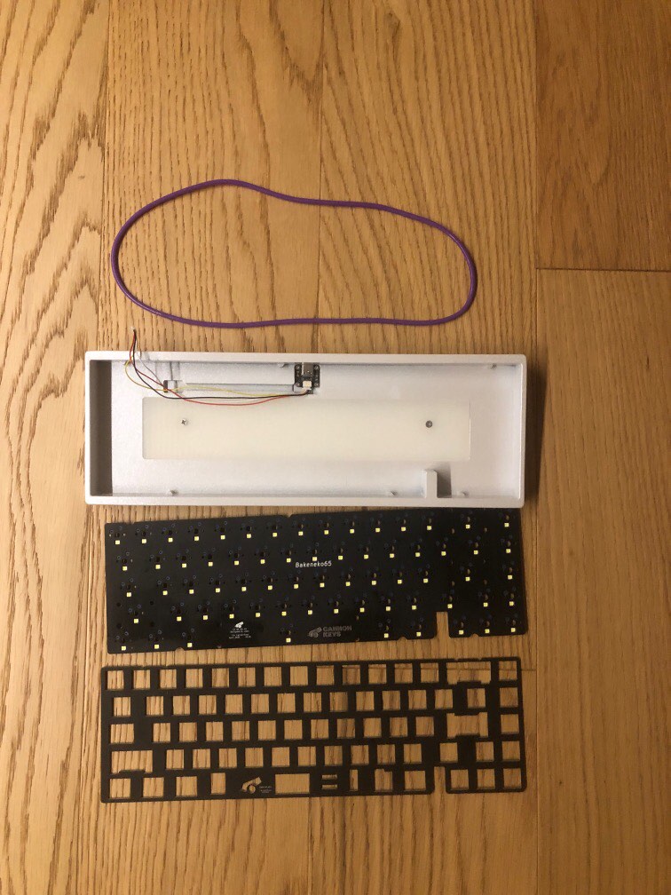 Bakeneko65 Pearl White Custom Keyboard kit, Computers & Tech, Parts ...