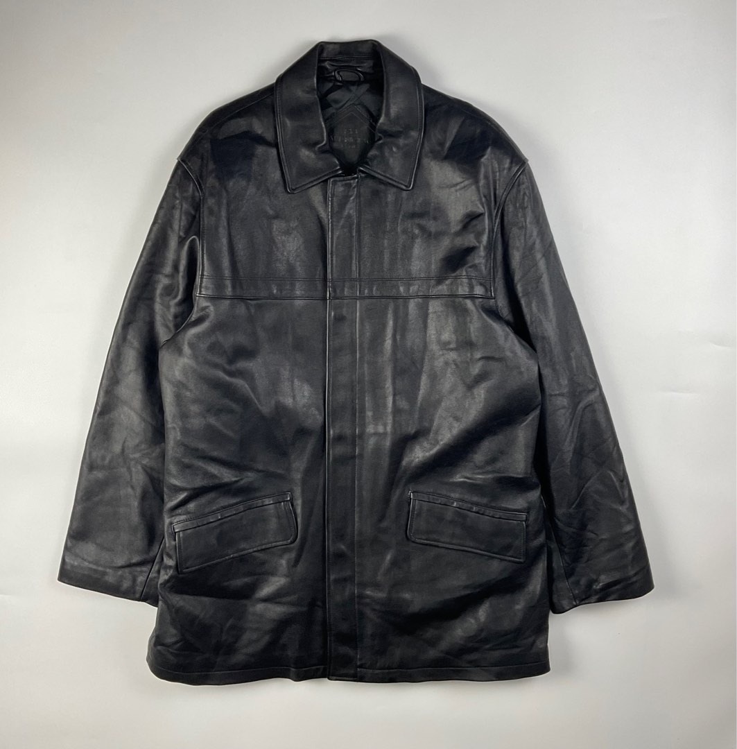 Balenciaga Leather Jacket, Men's Fashion, Coats, Jackets and Outerwear ...