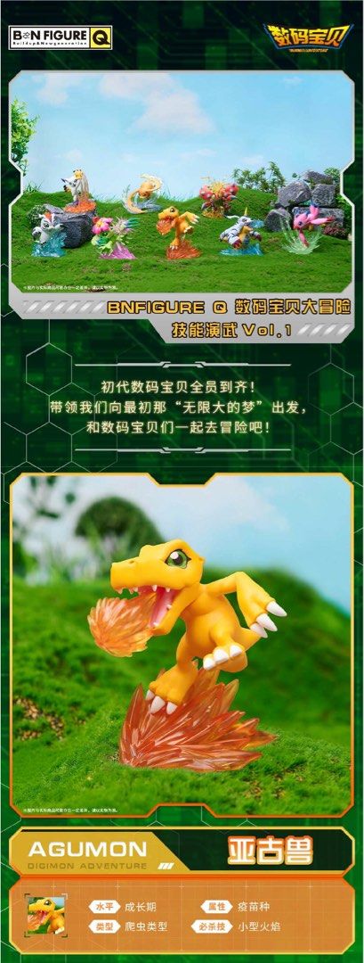 Bandai Namco Digimon Blind Box (BN Figure) Complete Set of 8, Hobbies ...