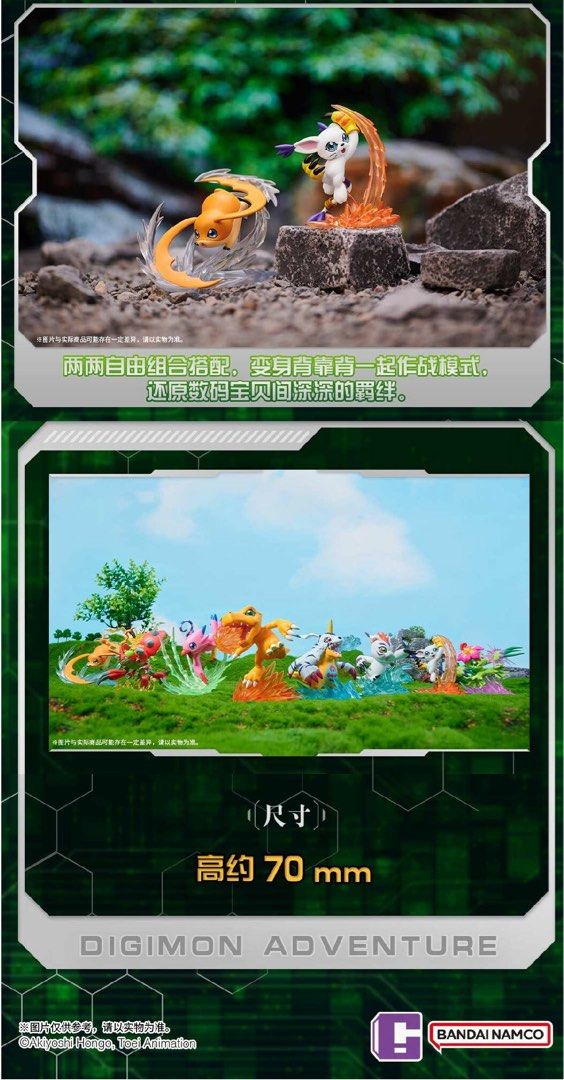 Bandai Namco Digimon Blind Box (BN Figure) Complete Set of 8, Hobbies ...