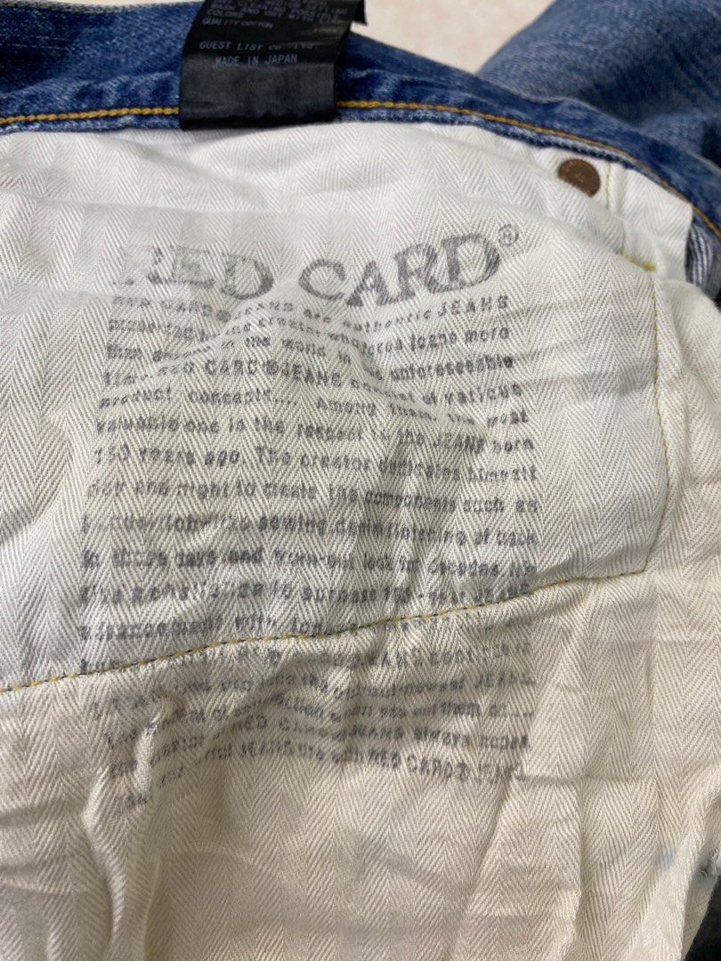 Beams Red Card Jeans Made in Japan, Men's Fashion, Bottoms, Jeans on ...