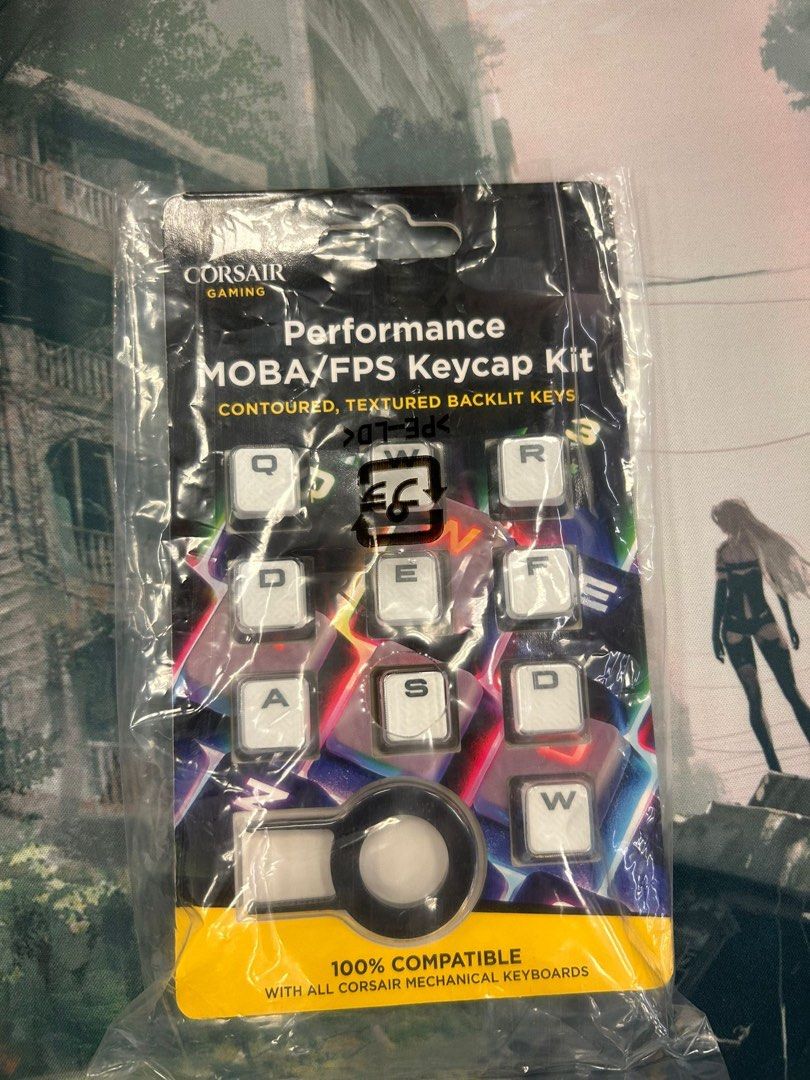 BN Corsair Performance FPS / MOBA White Textured Blacklit Contoured ...