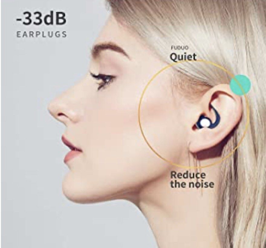 BNIB Ear Plugs - 33 dB (Shark Fin Design) Navy Blue, Everything Else on ...