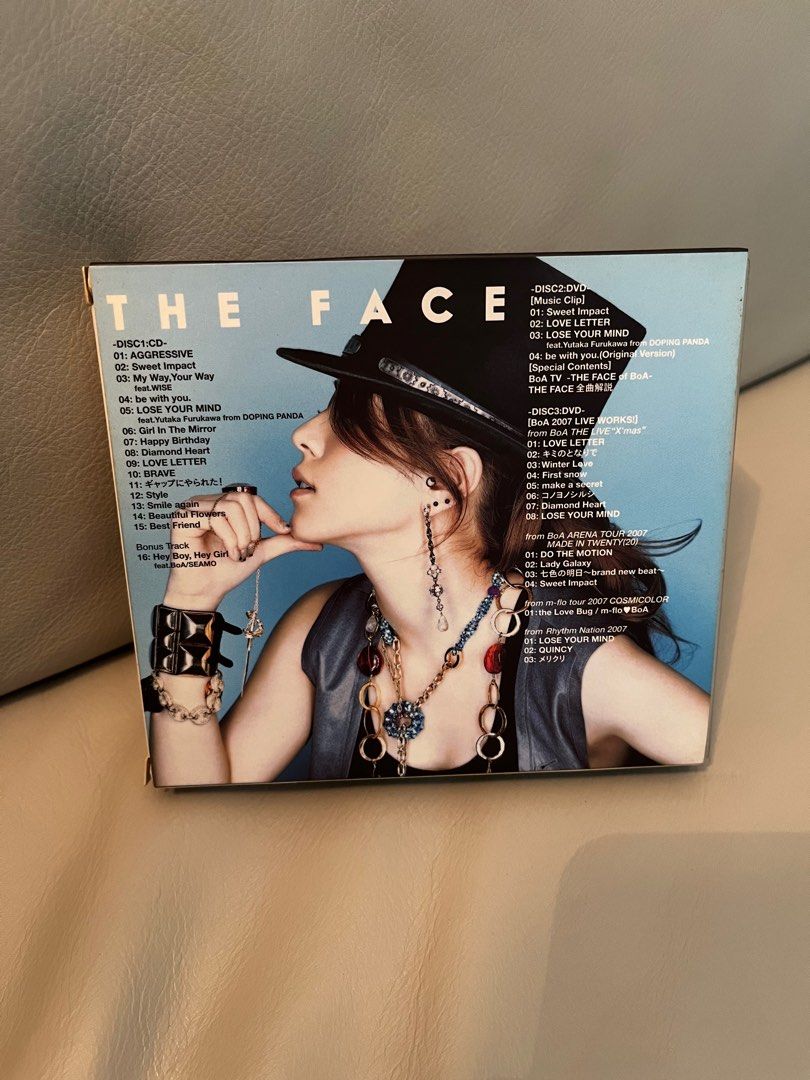 BoA THE FACE CD + 2DVDs, 興趣及遊戲, 音樂樂器 & 配件, 音樂與媒體 - CD 及 DVD - Carousell