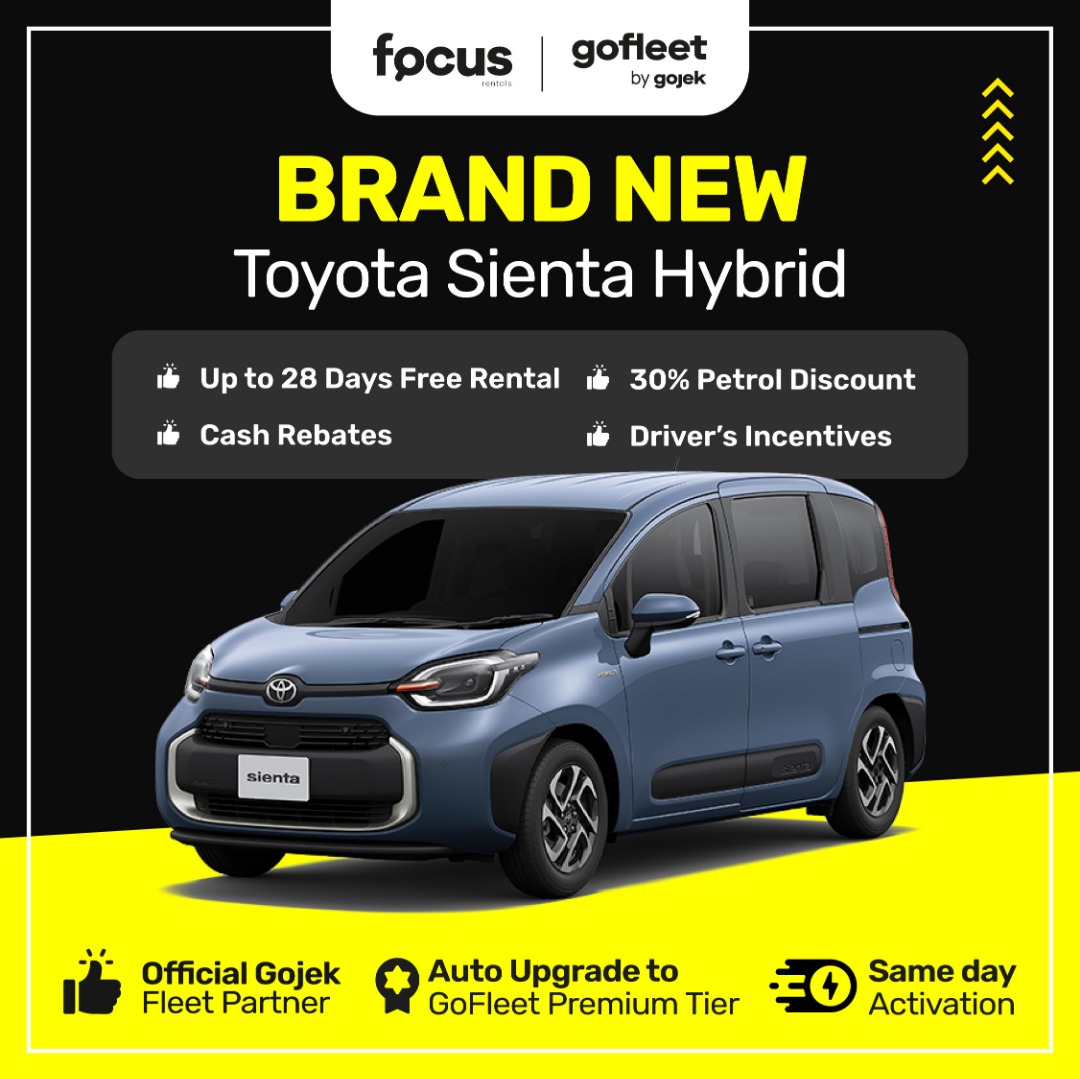 Brand New Facelift Toyota Sienta Hybrid, Cars, Car Rental on Carousell