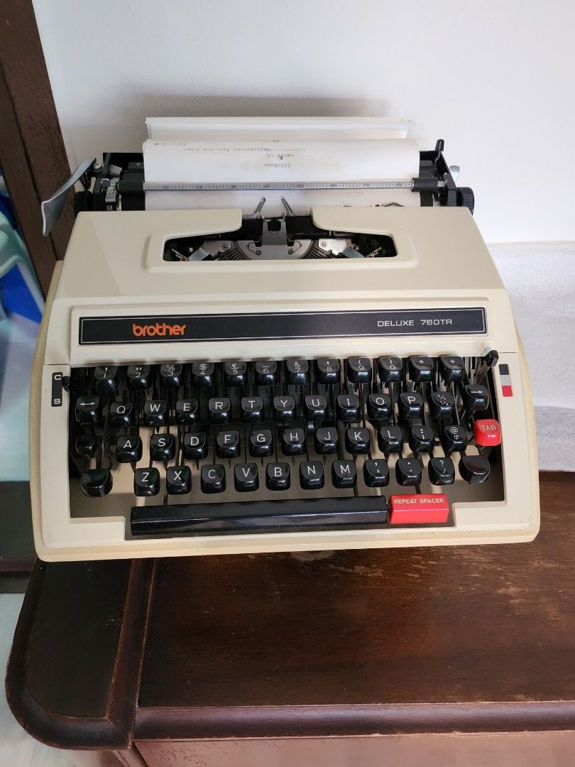 Brother Typewriter, Hobbies & Toys, Memorabilia & Collectibles, Vintage ...