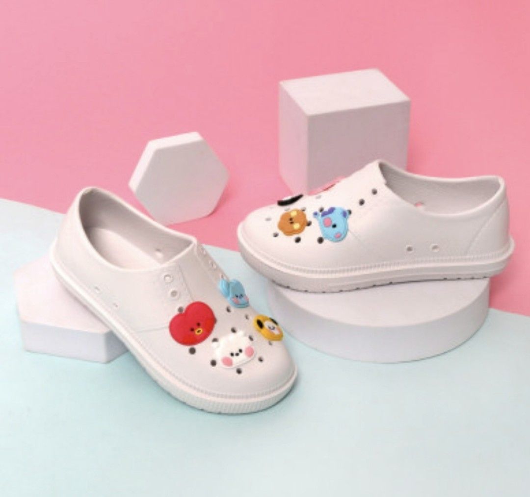 BTS BT21 Minini Indoor School Slip on Shoes Official, Women's Fashion ...