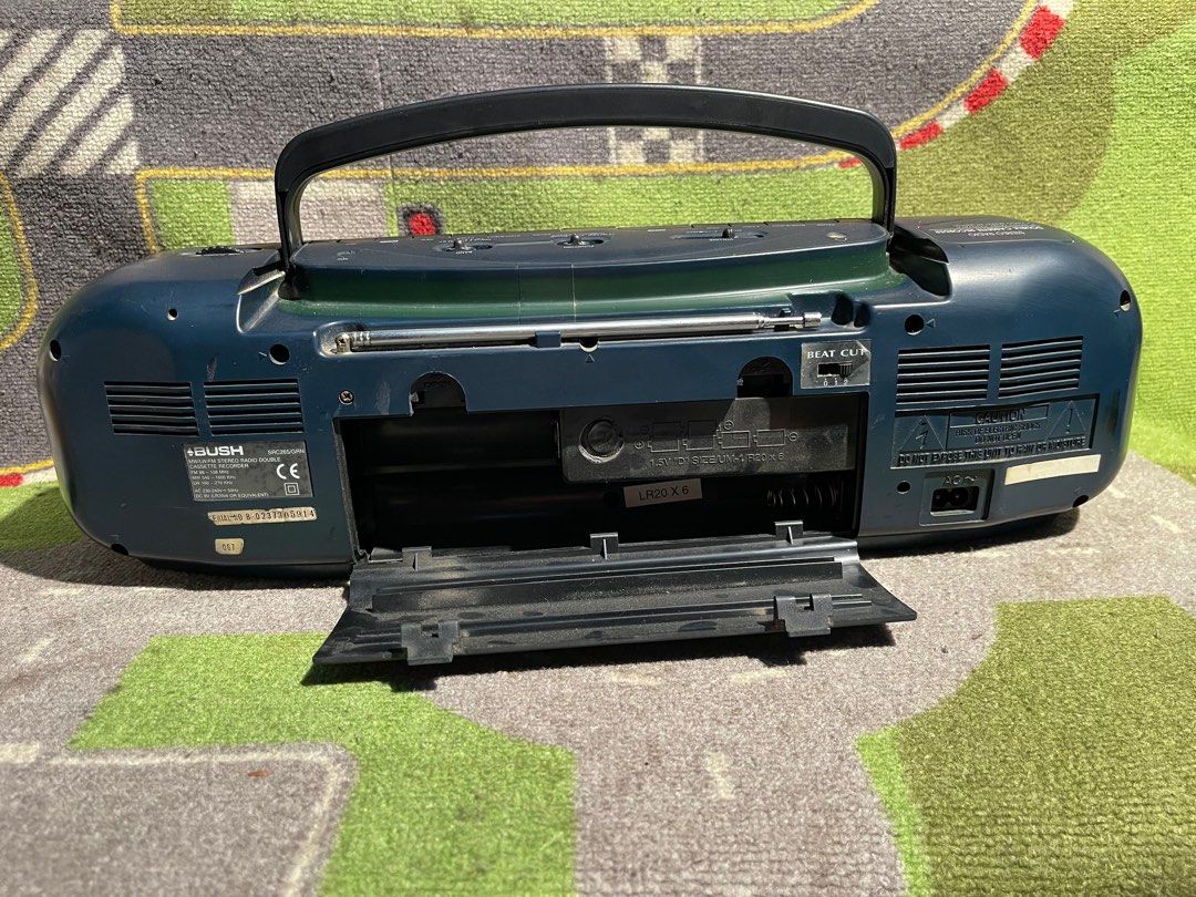Bush Vintage Boombox Radio Cassette 220v Complete Am fm Local Stations ...