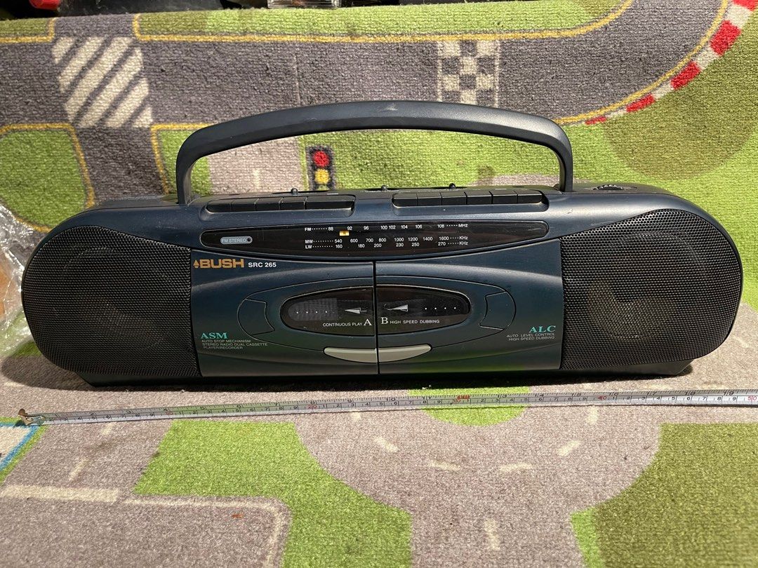 Bush Vintage Boombox Radio Cassette 220v Complete Am fm Local Stations ...