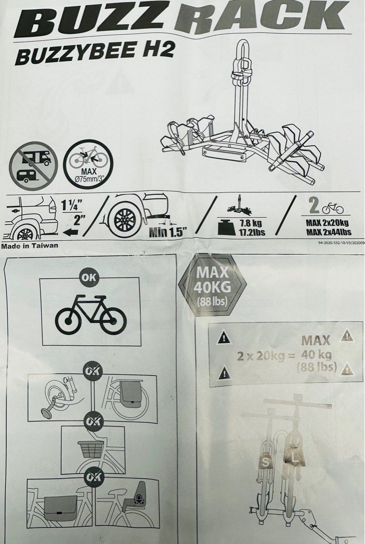 Buzz Rack New Model BuzzyBee H2 , Furniture & Home Living, Furniture ...