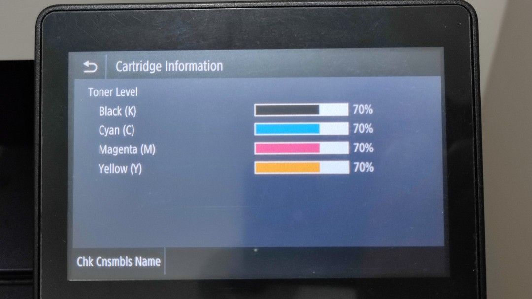 Canon Laser Printer MF633cdw with 045H full set CMYK 70%, Computers & Tech, Printers, Scanners ...