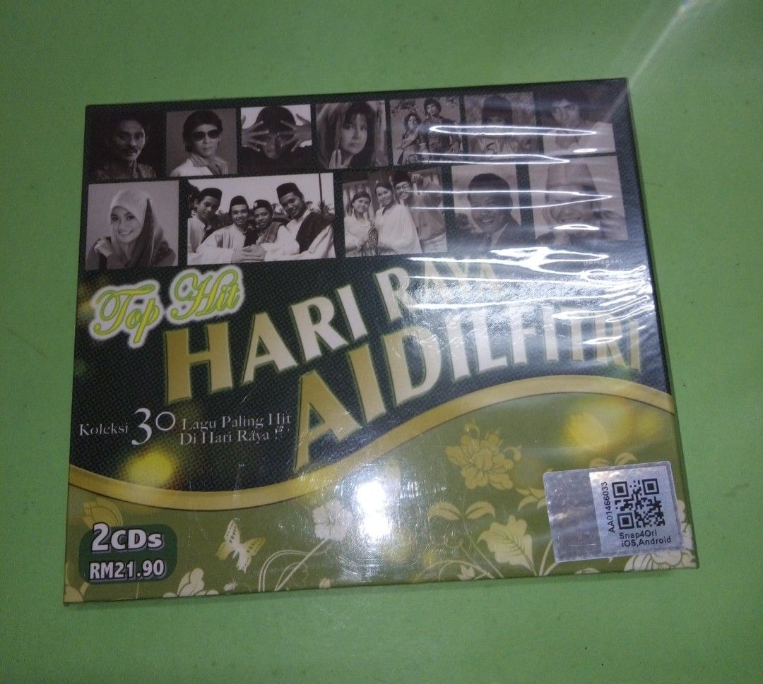 CD VARIOUS ARTISTS : TOP HIT HARI RAYA AIDILFITRI ALBUM (2CD, COMP.) KOLEKSI 30 LAGU HIT HARI ...