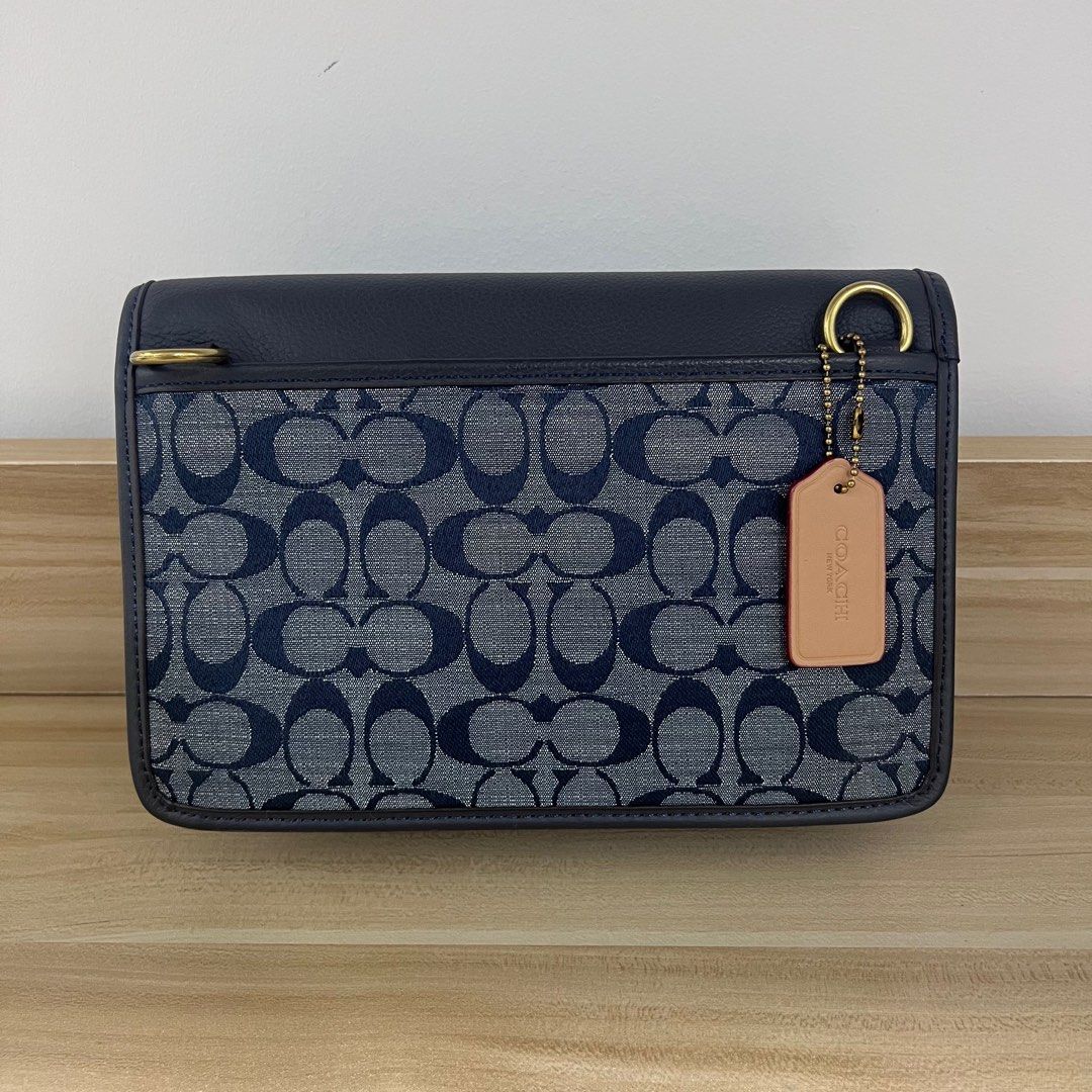 Coach C8185 - Turner Flap Crossbody In Signature Chambray, Luxury, Bags ...