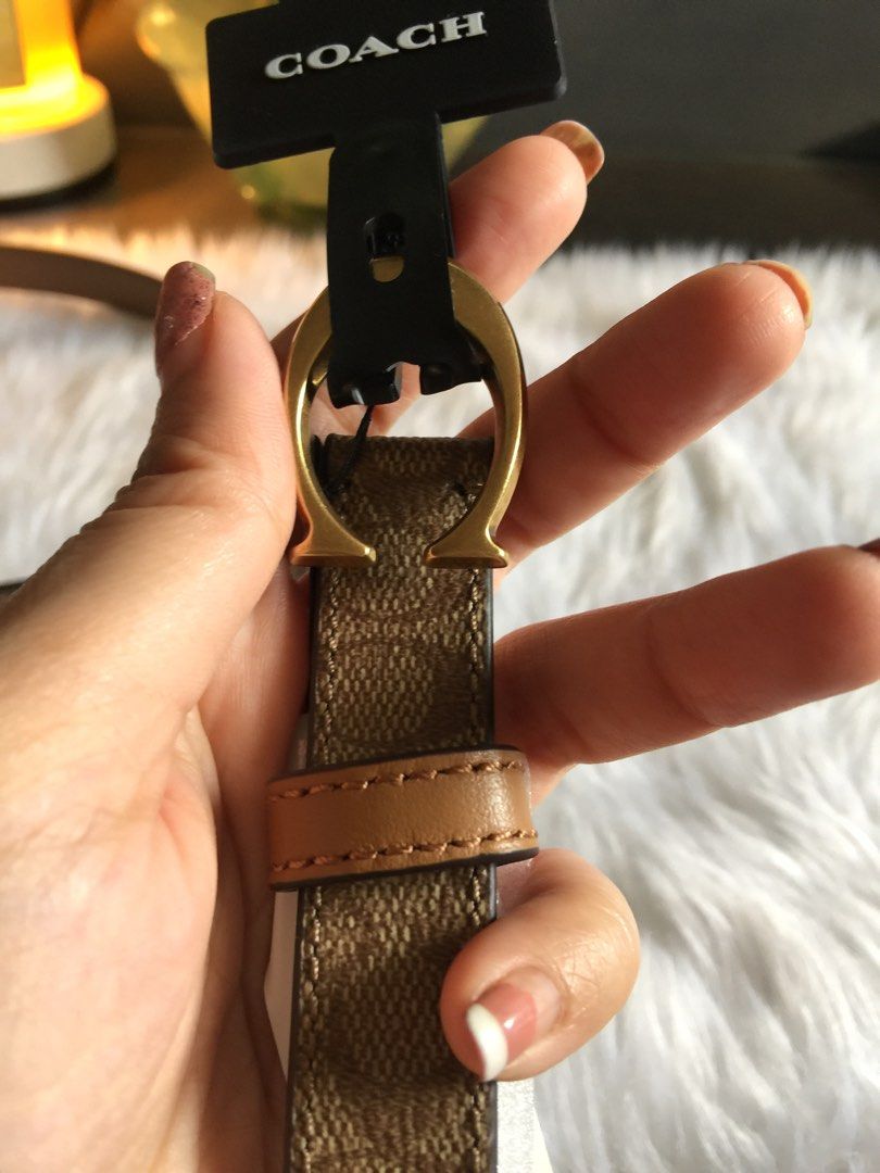 Coach Signature buckle belt 18mm, Women's Fashion, Watches ...