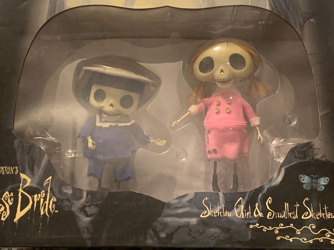 怪誕屍新娘CORPSE BRIDE Skeleton Boy & Girl Figure TIM BURTON Collection doll ...